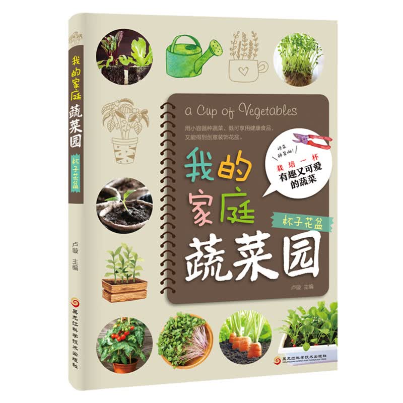 我的家庭蔬菜园. 杯子花盆