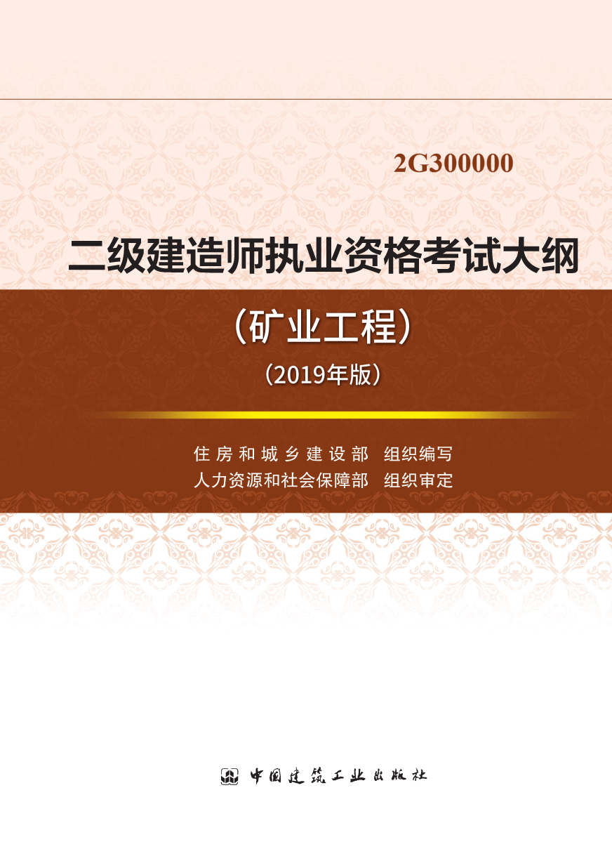备考2020 二级建造师2019教材 二建2019 执业资格考试大纲（矿业工程）（2019年版）