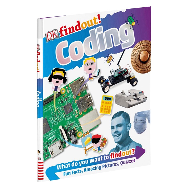 英文原版 DK小发现 编码 DK findout! Coding 科技百科科学科普读物 儿童启蒙知识绘本 精美插图 DK Readers 儿童启蒙知识绘本 DK Readers