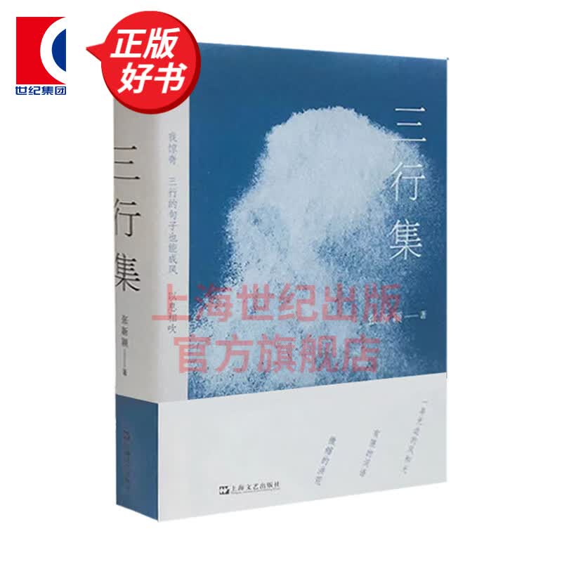 三行集 张新颖 中国当代诗集作品 上海文艺出版社
