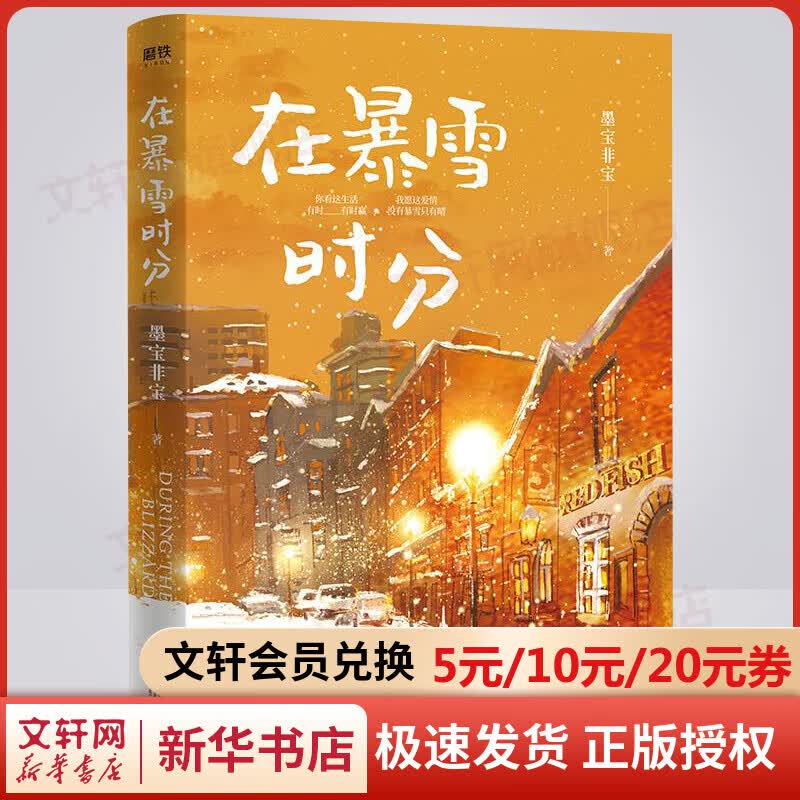 【包邮印签本赠品丰富】在暴雪时分 墨宝非宝新书【赠海报+贴纸】吴磊、赵今麦主演同名电视剧原著小说