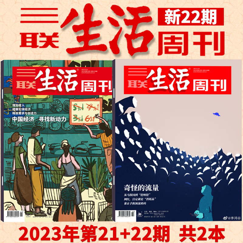 【共2本】三联生活周刊杂志  新闻时政热点话题 2023年21+22期