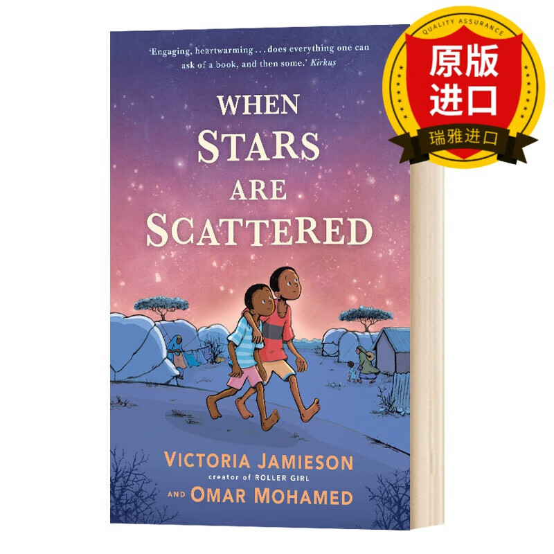 英文原版 当星星散落 When Stars are Scattered 美国国家图书奖 英文版 Victoria Jamieson，Omar Mohamed 进口英语原版书籍