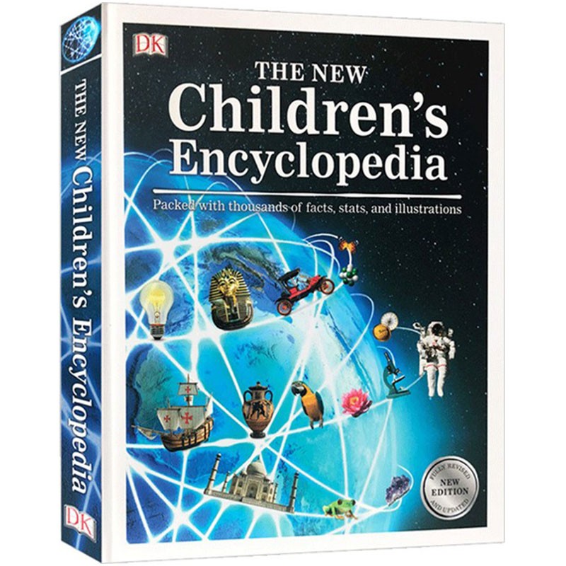 DK儿童百科全书 英文原版 The New Children's Encyclopedia 精装 精美插图 空间地球环境生态图解百科 绿山墙图书