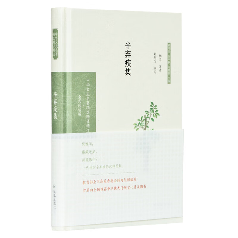 辛弃疾集 中华文史名著精选精译精注 32开精装 以诗译诗 展示中国文学史的发展脉络与时代面貌 新华书