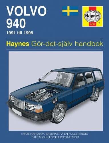Volvo 940 (1991 - 1998) Haynes Repair Manual (svenske utgava)