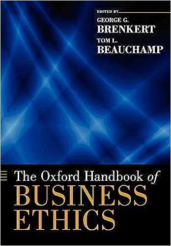 牛津商业道德手册 The Oxford Handbook of Business Ethics