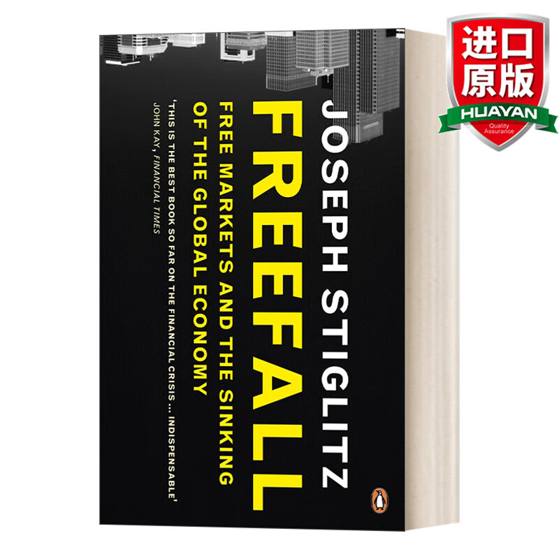 Freefall 英文原版 自由市场的坠落 斯蒂格利茨 诺贝尔经济学奖得主 英文版 进口英语原版书籍