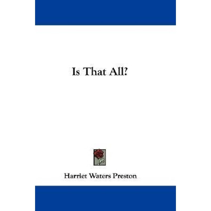 Is That All?