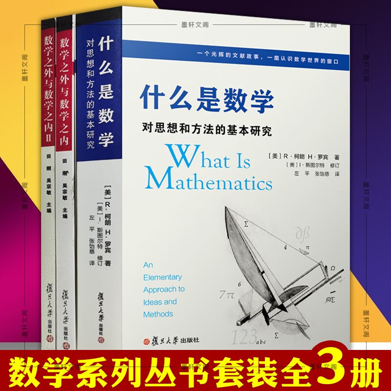 西方数学文化译丛（套装共3册）：什么是数学+数学之外与数学之内1+2   复旦大学