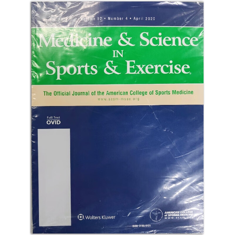 【单期可选】Medicine and Science in Sports and Exercise 2020年4月刊