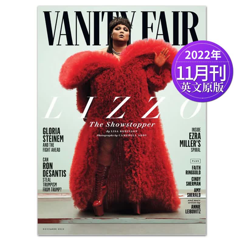 【外刊订阅/单期】Vanity Fair 名利场 2023全年10期订阅 浮华世界 英国时尚生活期刊杂志 【单期现货】2022年11月刊