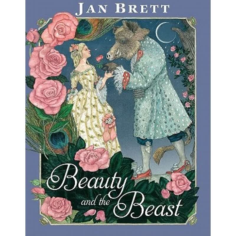 Beauty and the Beast 英文原版 精装 Jan Brett