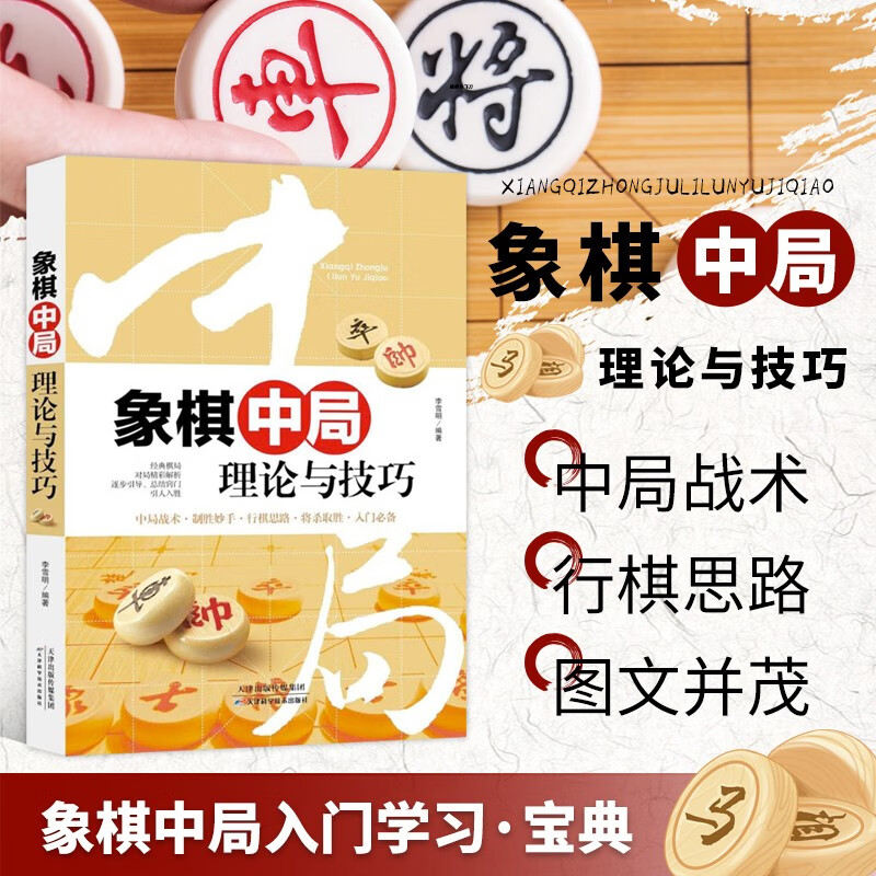 象棋中局理论与技巧 中局基础理论 攻杀要领和战术技巧 中局攻防规律 象棋战术训练书籍