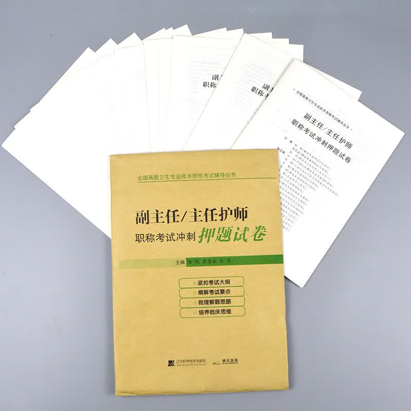副主任主任护师职称考试冲刺押题试卷 高级卫生专业技术资格考试辅导用书 拂石医典 辽宁科学技术