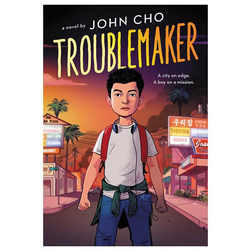 英文原版 Troublemaker 闹事者 John Cho 约翰 赵 课外读物冒险旅程故事趣味插画英语绘本儿童书籍