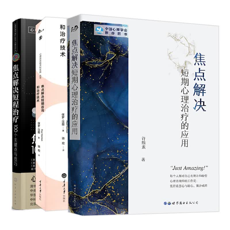 全三册焦点解决短期心理治疗的应用焦点解决短期心理咨询和治疗技术焦点解决短程治疗100个关键点与技巧心