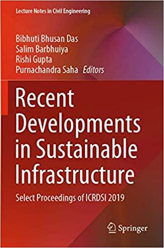 Recent Developments in Sustainable Infrastructur