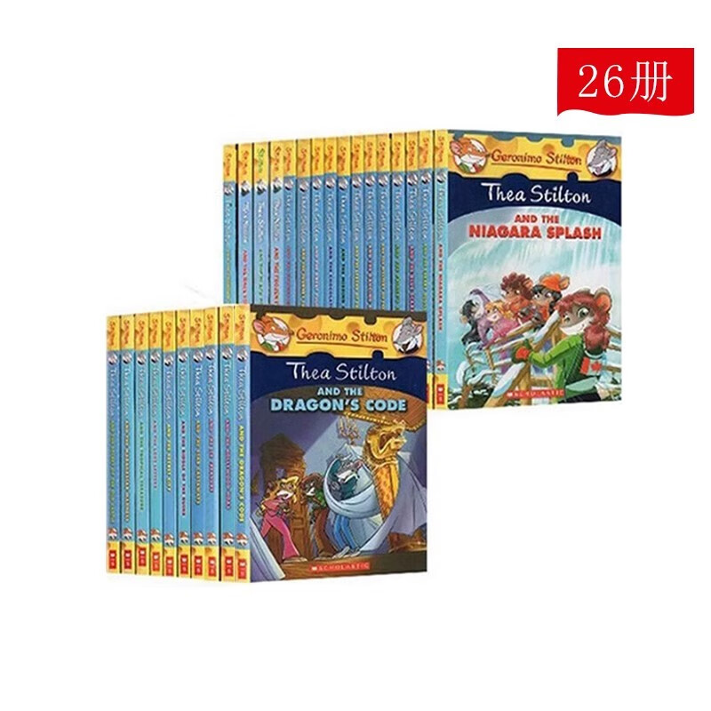 英文原版 Geronimo Stilton Thea Stilton 老鼠女记者 西娅姐妹的冒险故事 26册 全彩版 儿童桥梁章节书 青少年课外文学小说