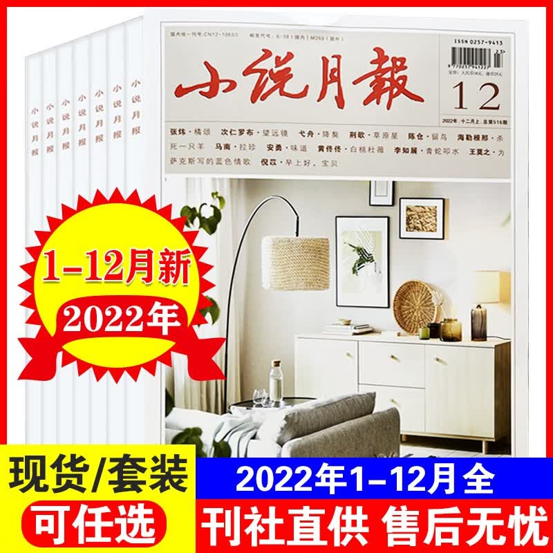 小说月报杂志 2022年1-12月 【全年/半年订阅 】 文学文摘期刊杂志 【全年订阅】2022年1-12月