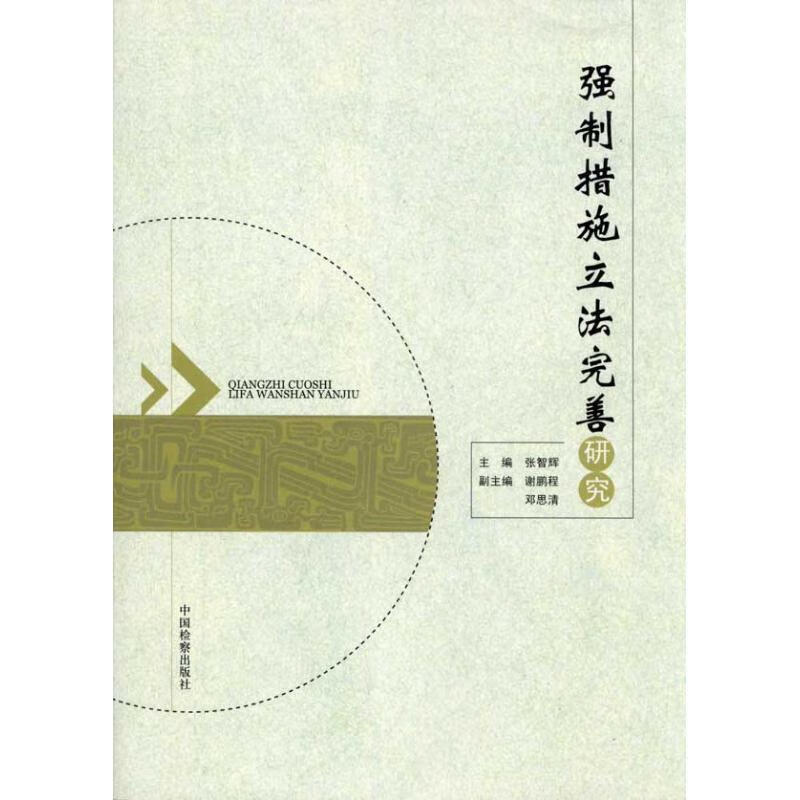 强制措施立法完善研究