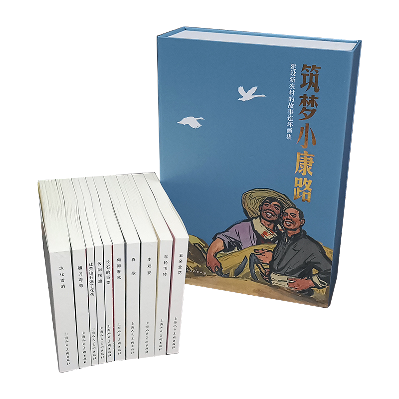 筑梦小康路 建设新农村的故事连环画集 连环画小人书 32开平装 全10册 上海人民美术出版社