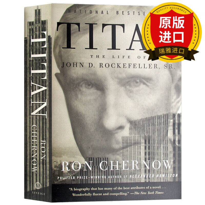 英文原版 石油大王 洛克菲勒传 Titan The Life of John D. Rockefeller工商巨子 人物传记 福布斯推荐书单 泰坦巨人 英语书籍