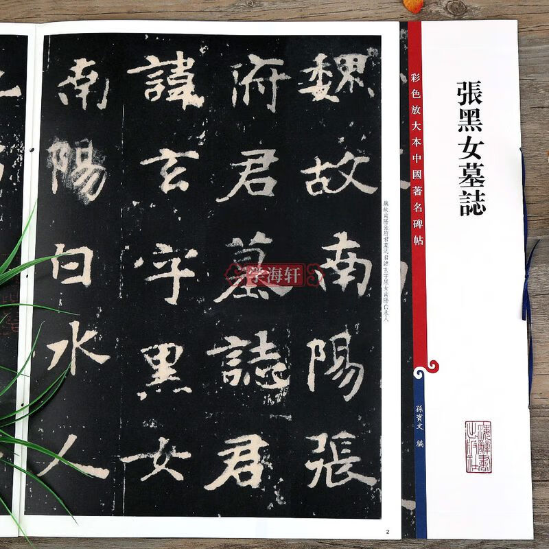 张黑女墓志 高清彩色放大本中国碑帖繁体旁注北魏张玄楷书毛笔字帖古帖书法临摹孙宝文编学海轩上海辞书出版