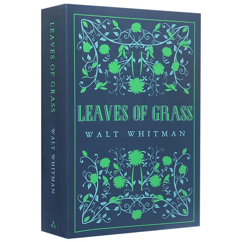 英文原版 惠特曼：草叶集 Alma Leaves of Grass Whitman Walt (Alma Classics Evergreens)
