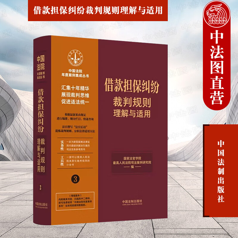借款担保纠纷裁判规则理解与适用 法制 借款保证抵押质押案例 裁判规则法律适用方法分析 司法实务参考用书 同类案例数据库
