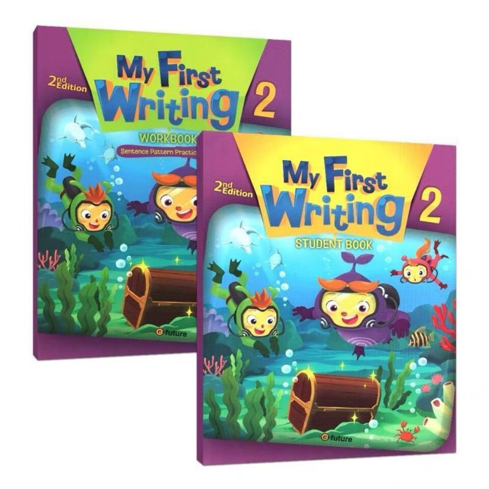 小学英语写作教材my first writing 第2版专项训练学生套装6-12岁 2级别课本+练习册