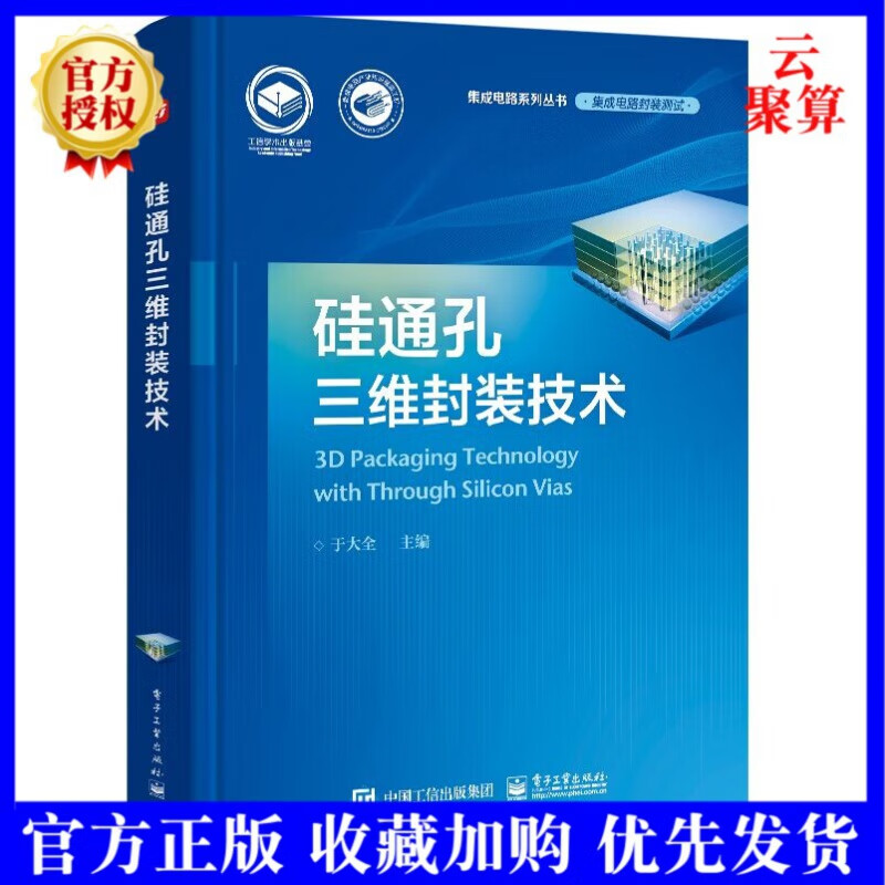 2021新书 硅通孔三维封装技术 于大全 电子工业出版社3D集成电路集成工艺与应用 3D集成电路的