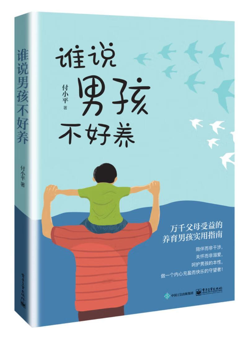 全新现货 谁说男孩不好养 9787121338656  付小平 电子工业出版社 家教 男生家庭教育
