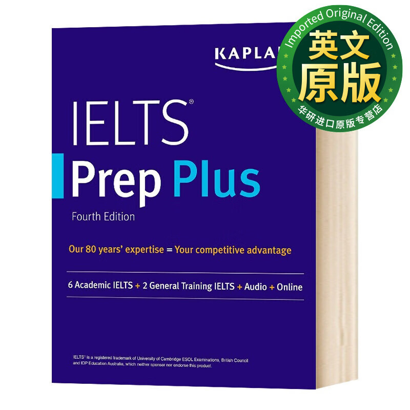 卡普兰雅思备考指南2021-2022版 英文原版 IELTS Prep Plus 英文版进口原版英语考试用书
