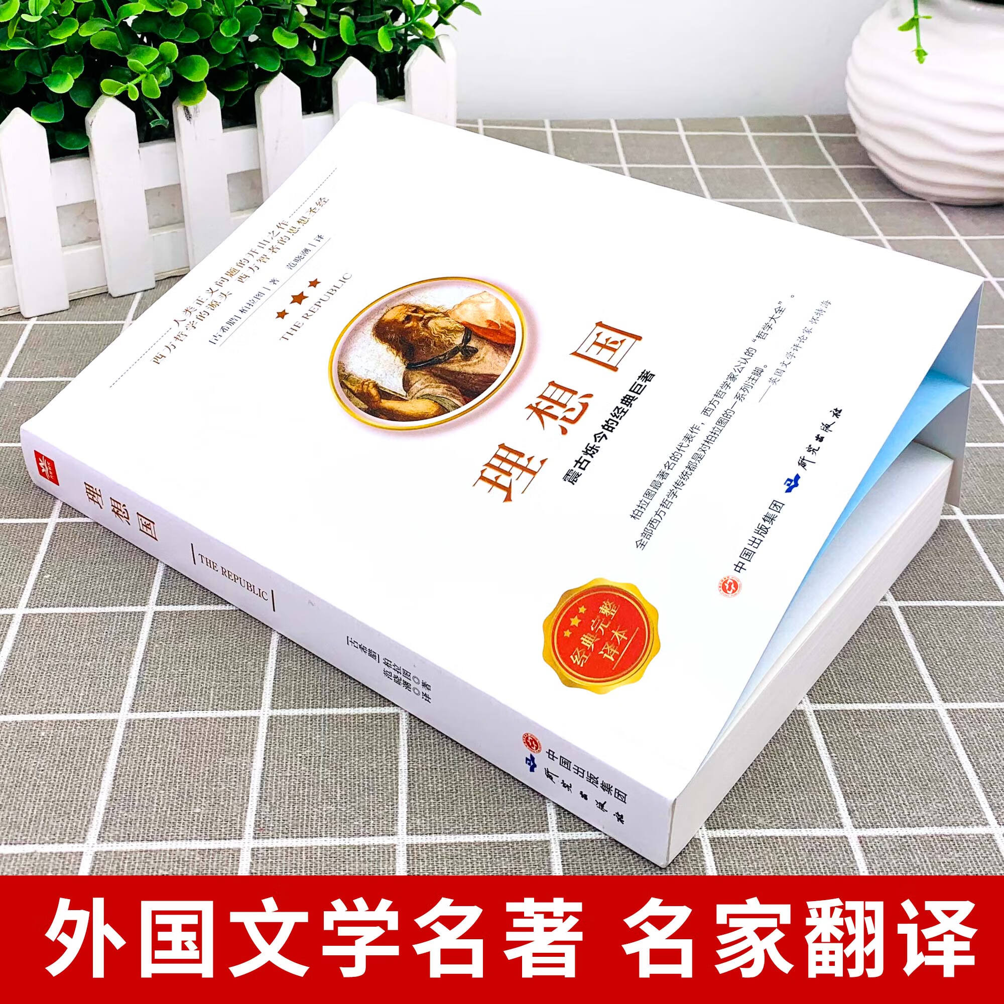 理想国 柏拉图著 罗翔推荐 哲学书籍外国哲学读物 入门基础西方思想乌托邦思想著作思想 研究出