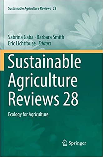 Sustainable Agriculture Reviews 28: Ecology for