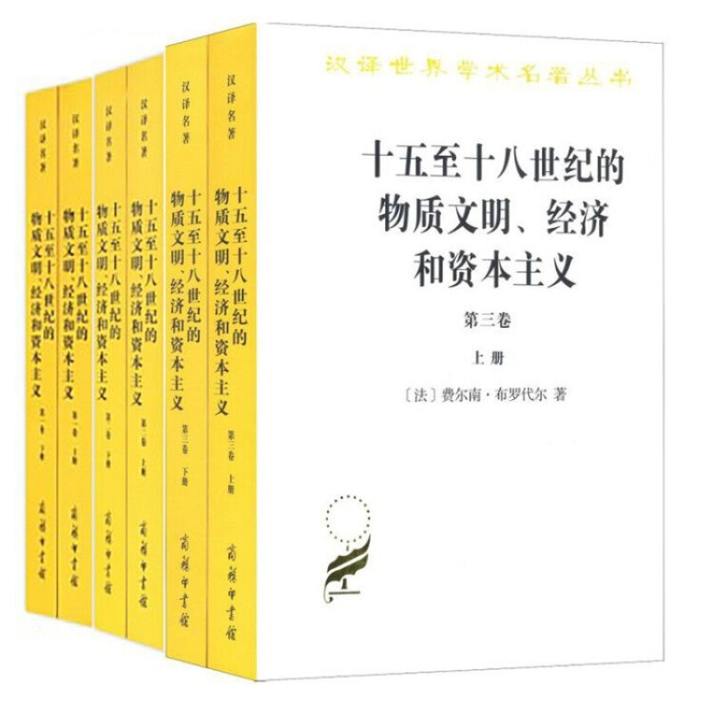 十五至十八世纪的物质文明、经济和资本主义（套装共3卷共6册）  汉译世界学术名著丛书 商务印书馆