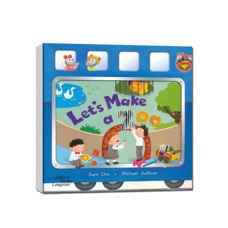 【9.8元1册 】培生原版系列 新版自然拼读 教学资源 教学卡片1-6级 LET'S MAKE A ZOO