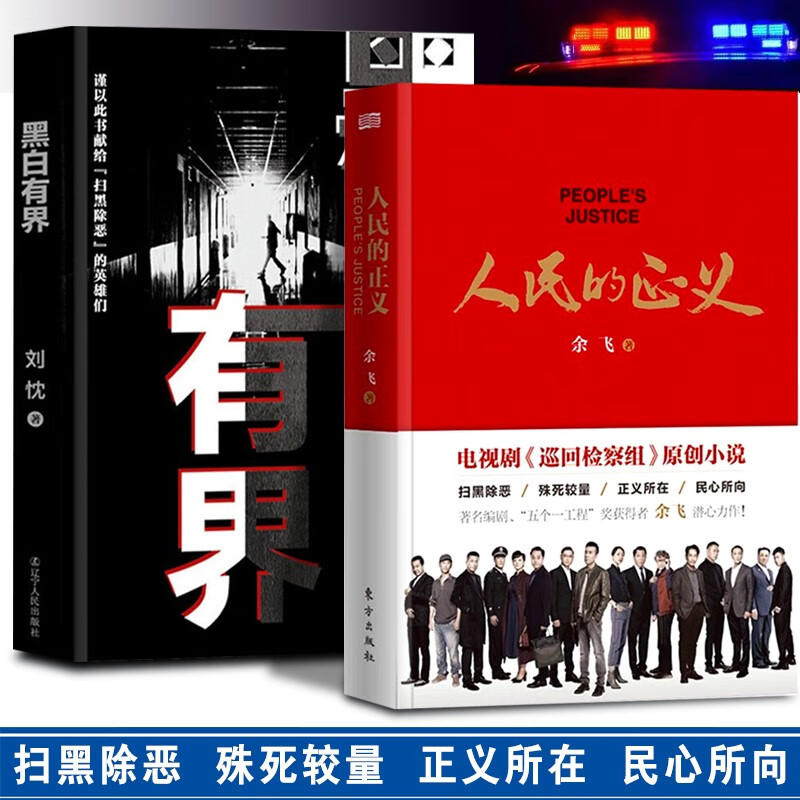全2册 人民的正义+黑白有界 刘忱 扫黑除恶 辽宁人民出版社 历史与社会纪实书籍 江苏书