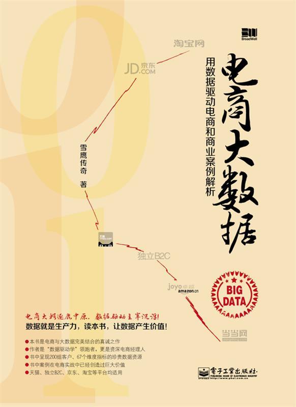 电商大数据:用数据驱动电商和商业案例解析 雪鹰传奇著【书】