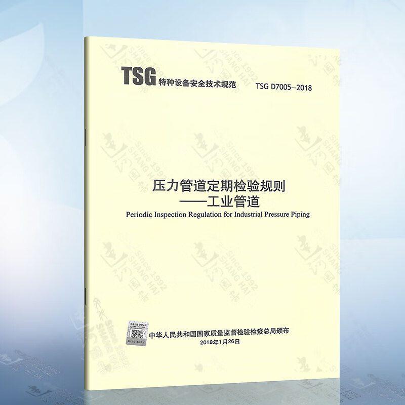 TSG D7005-2018 压力管道定期检验规则 工业管道