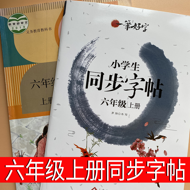 六年级上册语文同步练字帖字帖人教版2023年小学生课本专用每日一练部编版生字 课课练硬笔书法临摹练字六年级练字写字字帖六年级语文同步上册