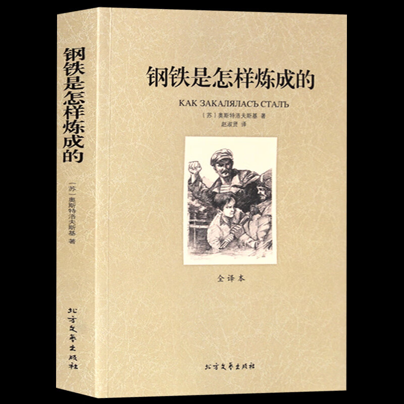 【学校暑期读书】钢铁是怎样炼成的全译本无删节原著中文版 钢铁是怎么炼成的书籍 世界经典文学名著小说 奥斯特洛夫斯基