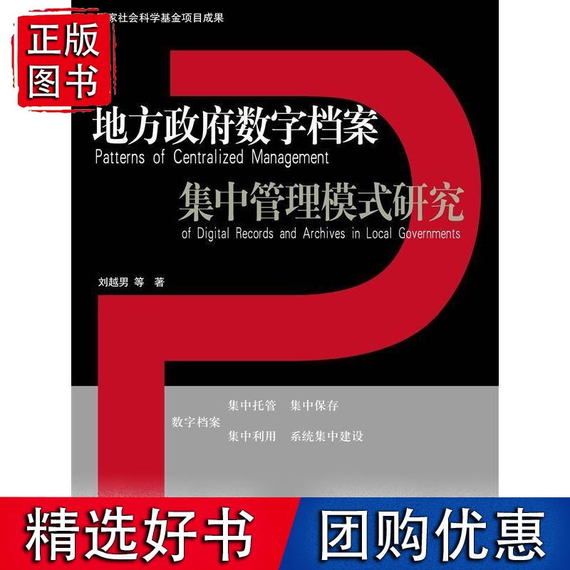 地方政府数字档案集中管理模式研究（国家社会科学基金项目成果）