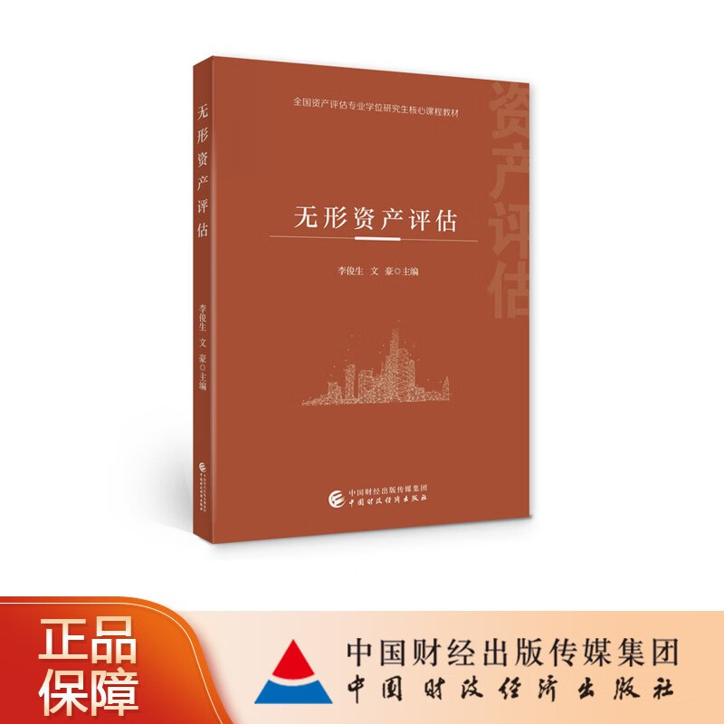 无形资产评估 李俊生 文豪 主编 全国资产评估专业学位研究生核心课程教材 中国财政经济出版社