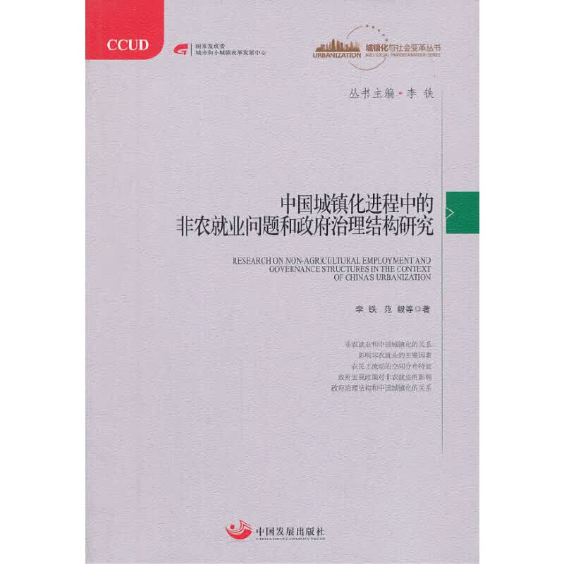 中国城镇化进程中的非农就业问题和政府治理结构研究
