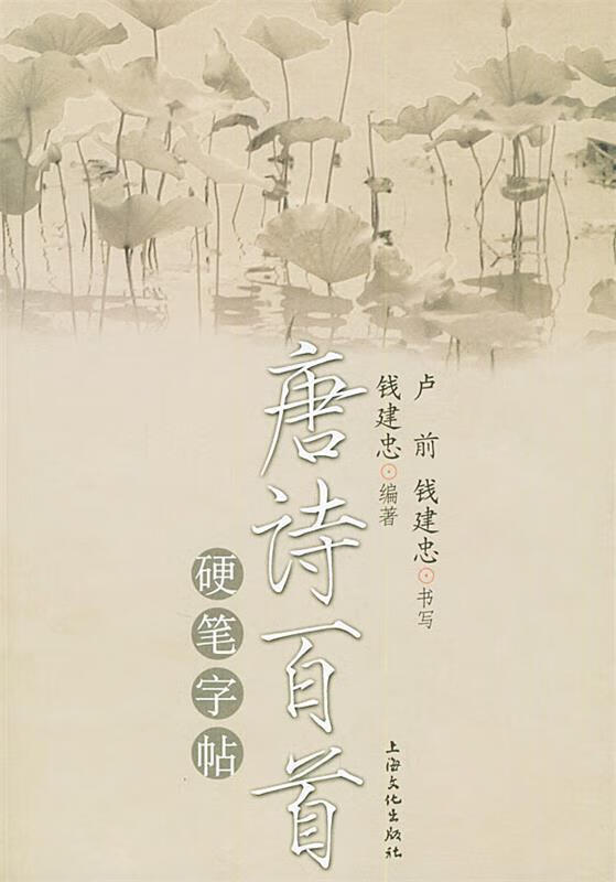 唐诗百首硬笔字帖 钱建忠,卢前,钱建忠 上海文化