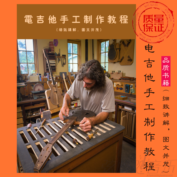 电吉他制作教程教材书籍 手工琴guitar book 讲解详细 图文并茂