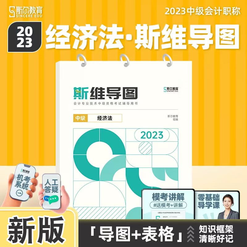 【2023新版现货】中级会计2023斯尔教育斯维导图财务管理会计实务经济法教材辅导财管思维导图中级会计师职称试题库习题练习题库中级斯维导图 经济法