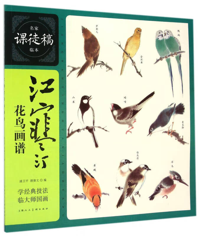 名家课徒稿临本江寒汀花鸟画谱 浦卫平、颜康文 【好书，下单速发】